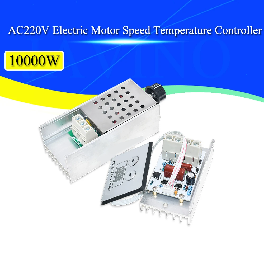 AC 220V 10000W SCR Digital Control Electronic Voltage Regulator Speed ...