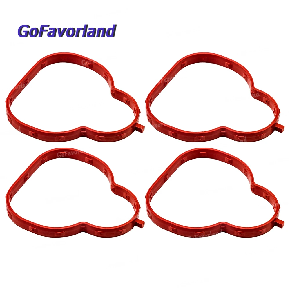 4Pcs Intake Manifold Gasket Plastic Red ZJ0113111 13191600 For Mazda 2 ...