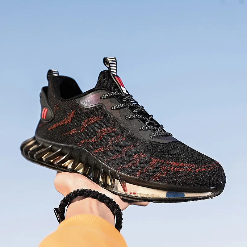 Men Fashion Casual Blade Shoes Lace Up Outdoor Walking Foowear Male ...