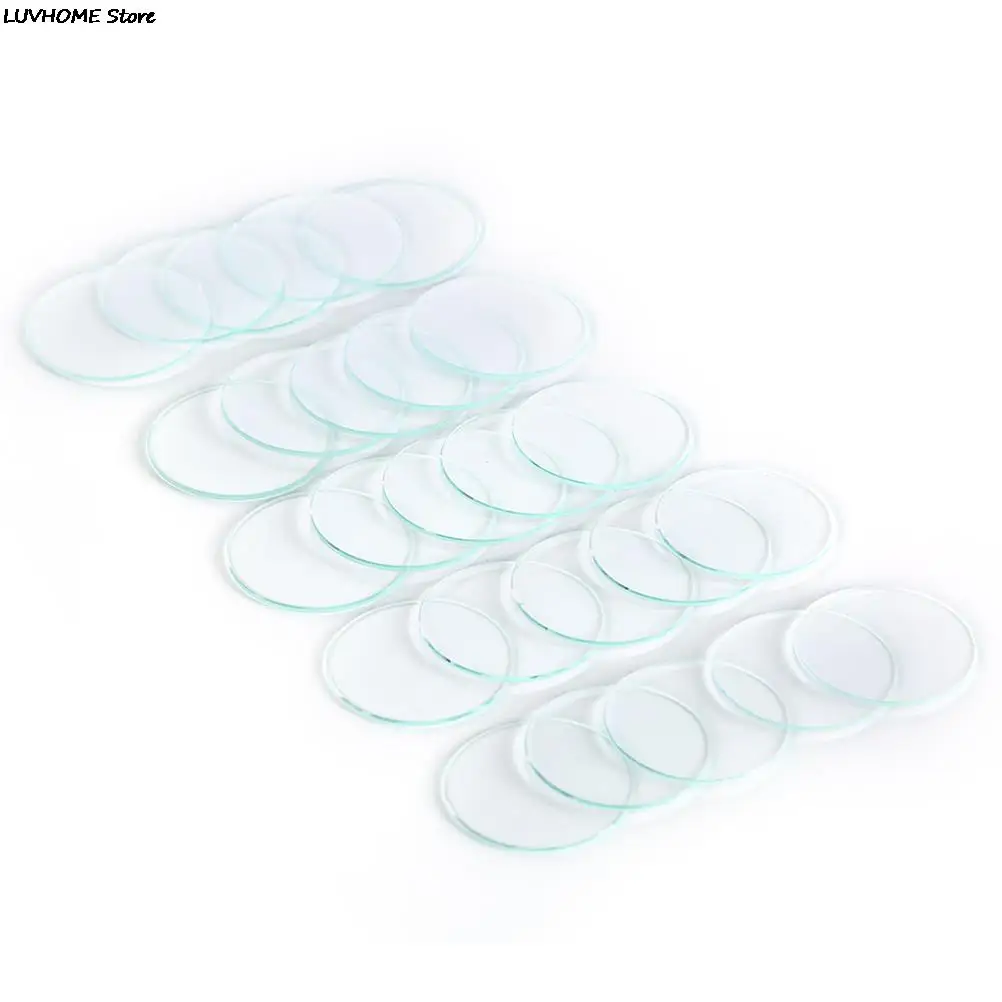 Watch Glass 5pcs Anti scratch Transparent Round Crystal Glass Part For ...