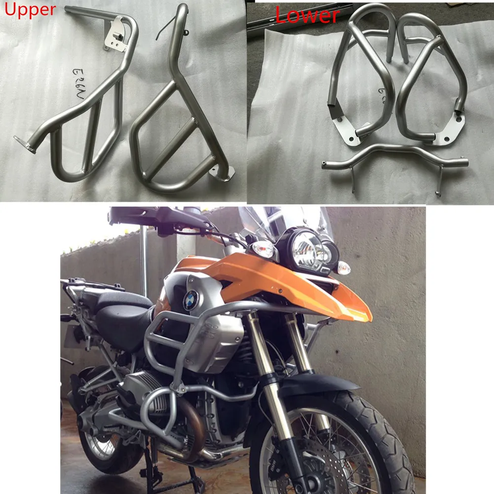 Worldmotop Engine Highway Guard Crash Bars Compatible with BMW R1200GS ...