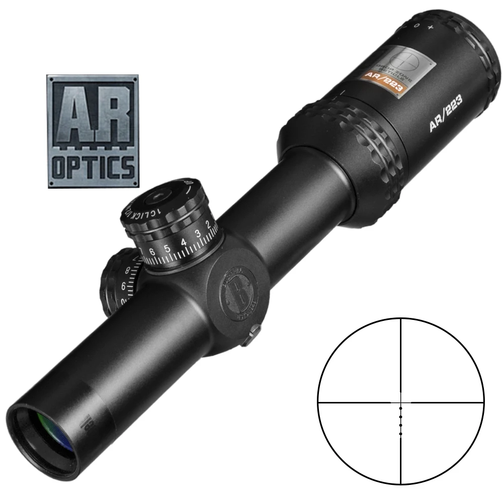 1 4x24 AR Optics Drop Zone 223 Reticle Tactical Riflescope With Target ...