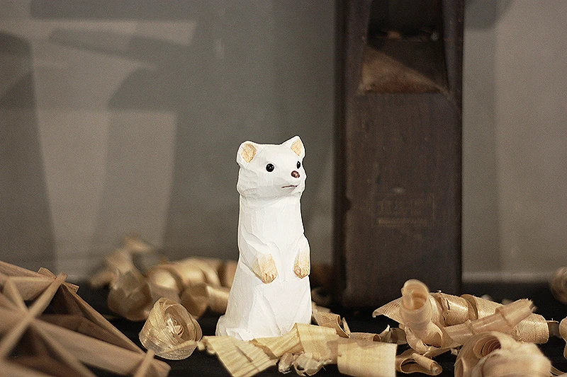 Handmade Wooden Ferret | Ferret Figurine | Wood Carving | Hand Carved ...