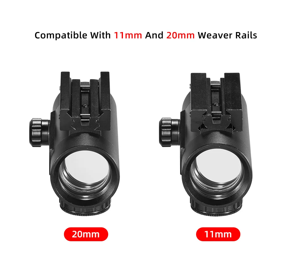 Fire Wolf 1x40 Red Dot Red Green Crosshair 11mm/20mm Hunting Scope ...