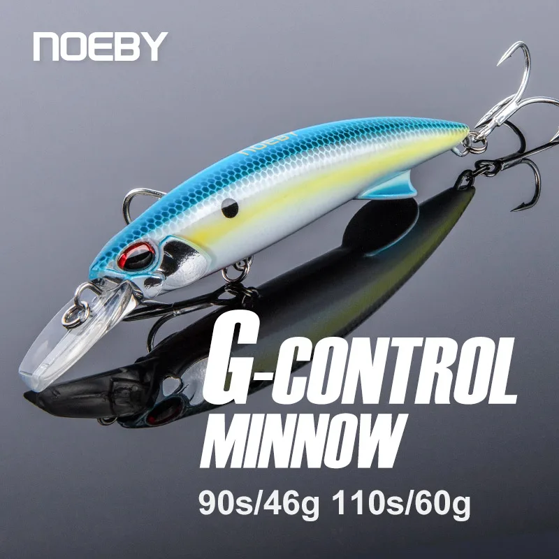 Noeby-Heavy-Sinking-Minnow-Fishing-Lures-90mm-46g-110mm-60g-Long ...