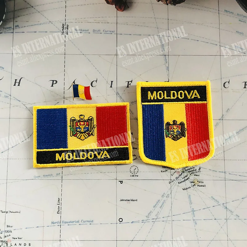 MOLDOVA-National-Flag-Embroidery-Patches-Badge-Shield-And-Square-Shape ...