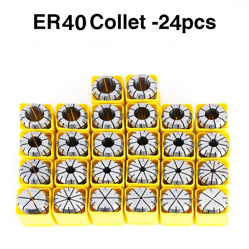 ER40 Collet Tool Precision Spring Collet Set From 3mm To 26mm CNC ...