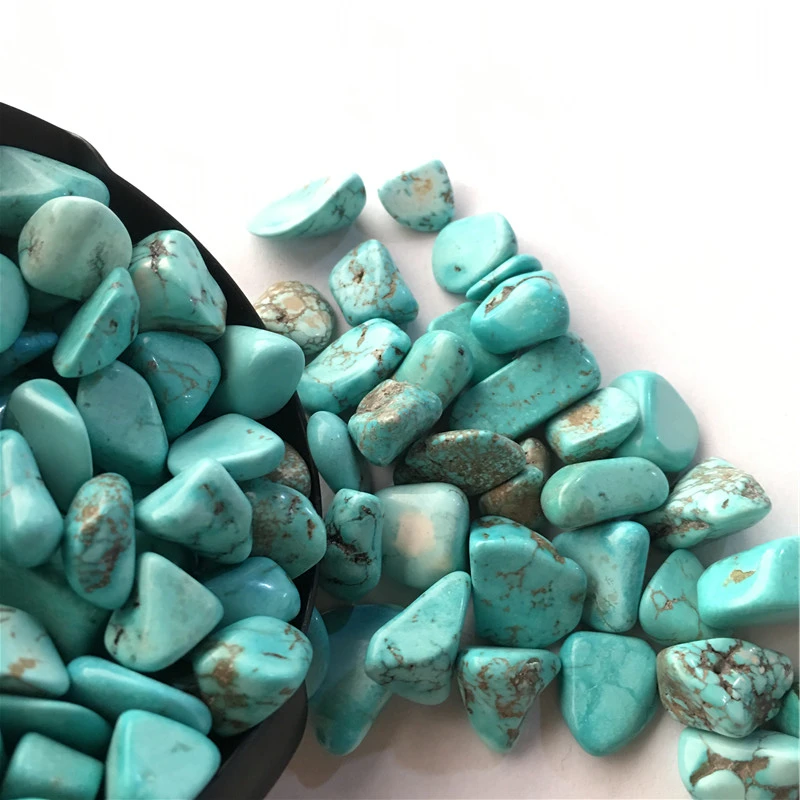 Pierre naturelle en kallaite, pierre tubulaire, cristal turquoise ...