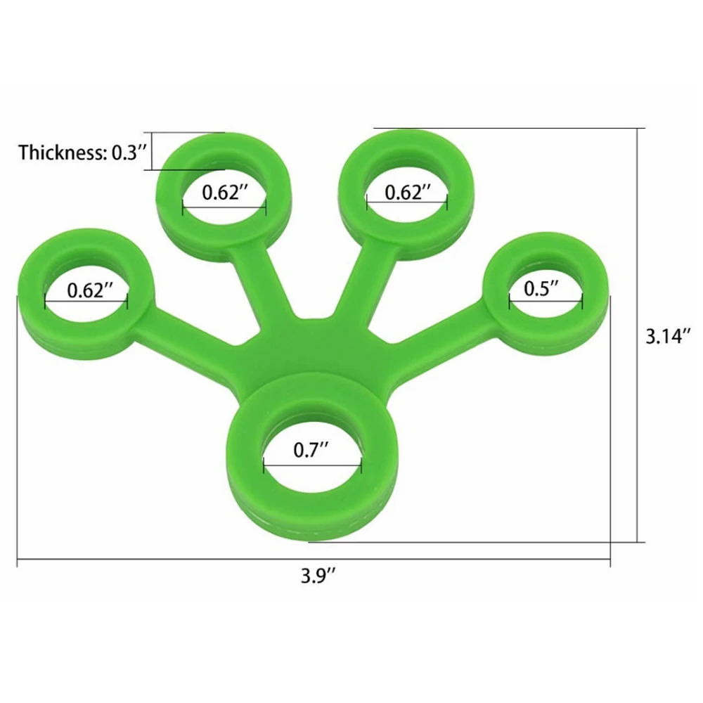 1Pcs Finger Puller Silicone Finger Exercise Rehabilitation Trainer Five ...