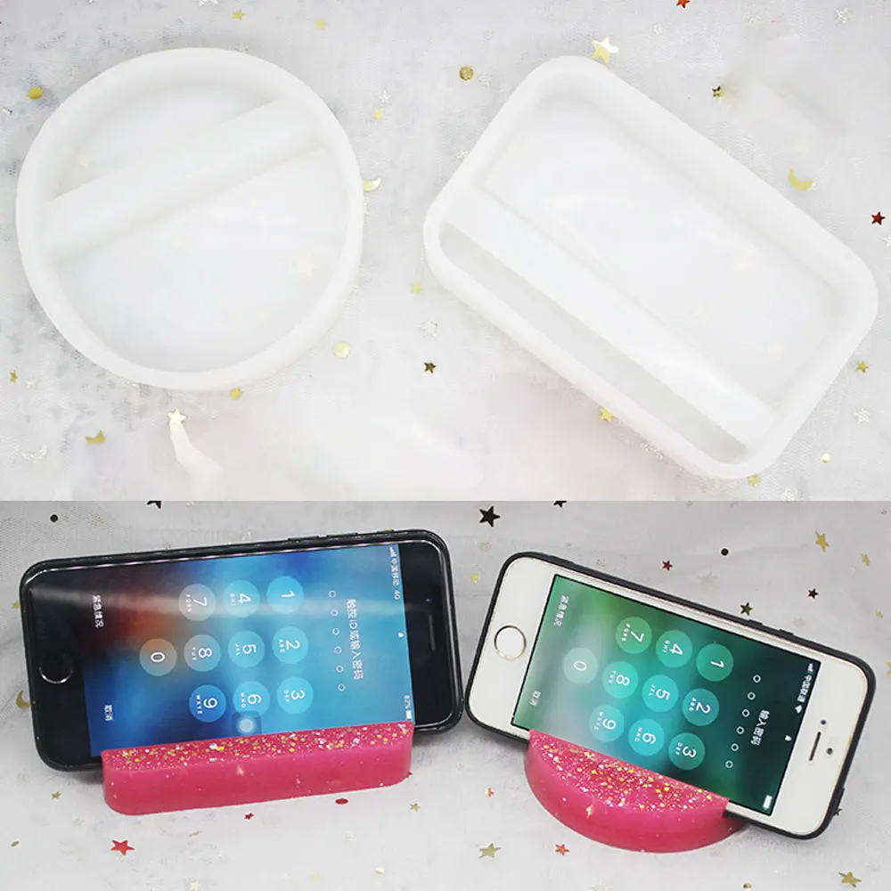Cell Phone Stand Silicone Resin Mold Mobile Phone Holder Epoxy Resin ...