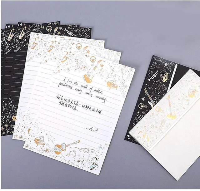 Stationery Paper Black And White Lined