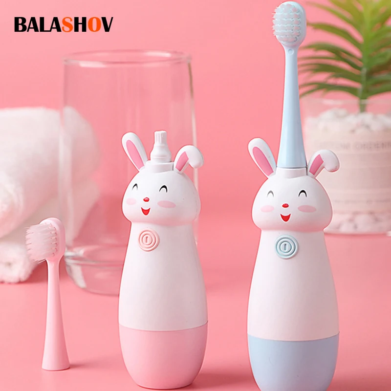 3-12-Ages-Children-Electric-Toothbrush-Rotating-Cute-Bunny-Cartoon ...