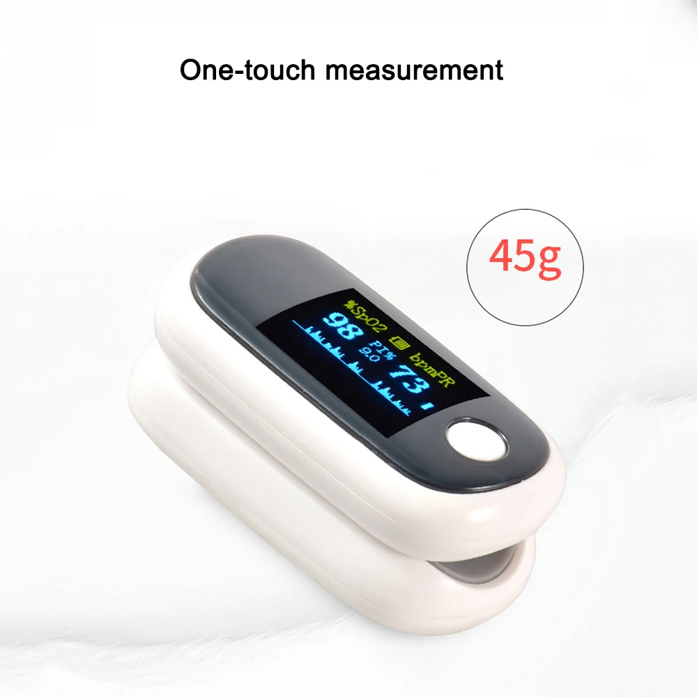 Rechargeable Pulse Oximeter, Blood Oxygen SPO2 PR PI RR Monitor With ...