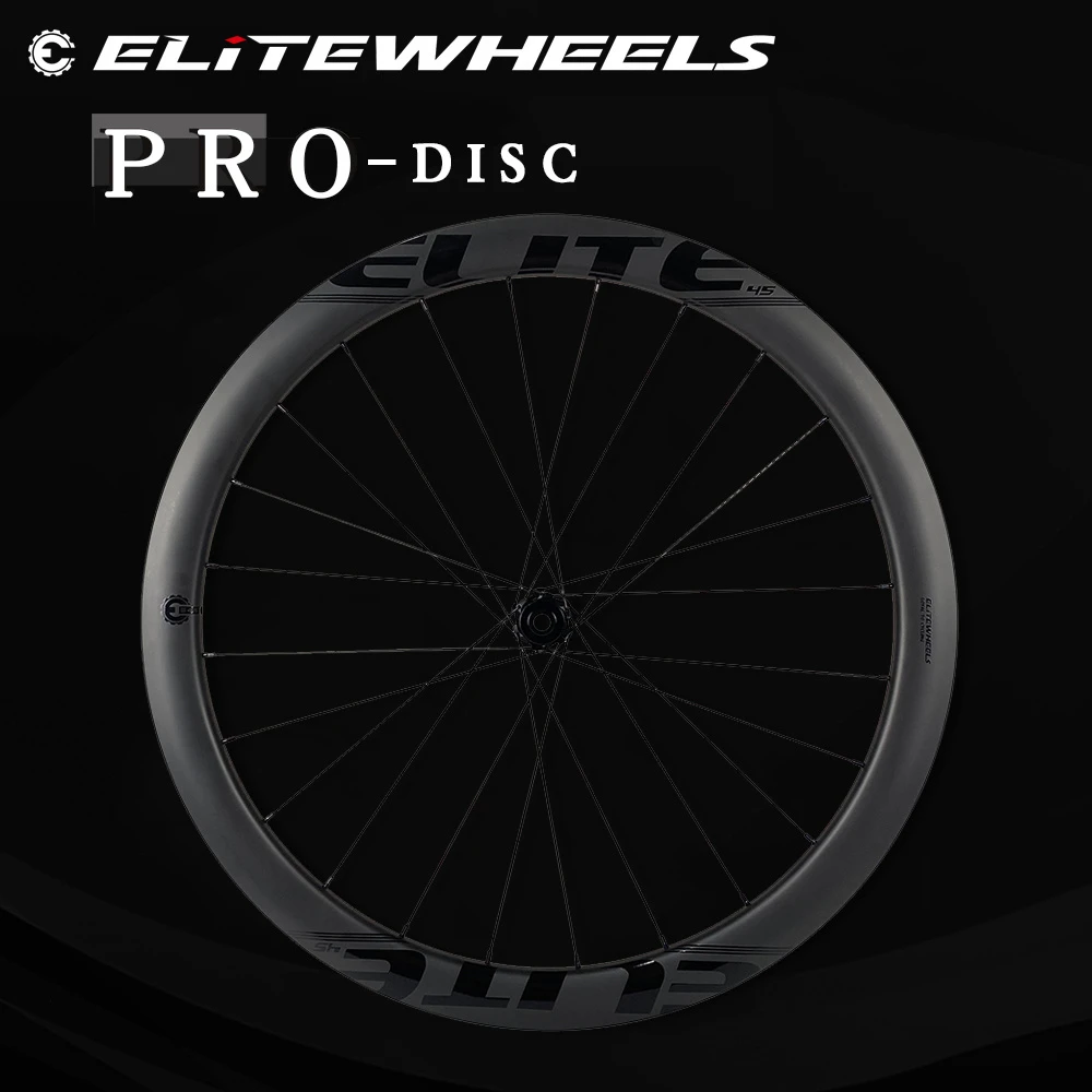 Elitewheels Road Disc Carbon Wheelset Low Resistance Hub 38 45 50 60 ...