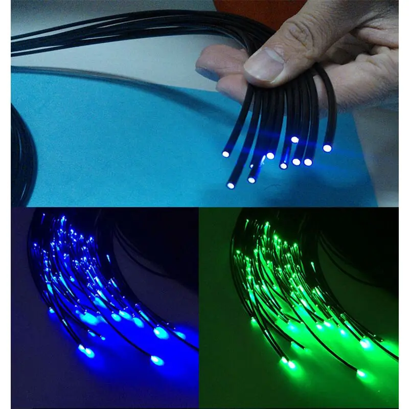 PMMA-Plastic-End-glow-Fiber-Optical-cable-w-Black-PE-Jacketed-f-Light ...