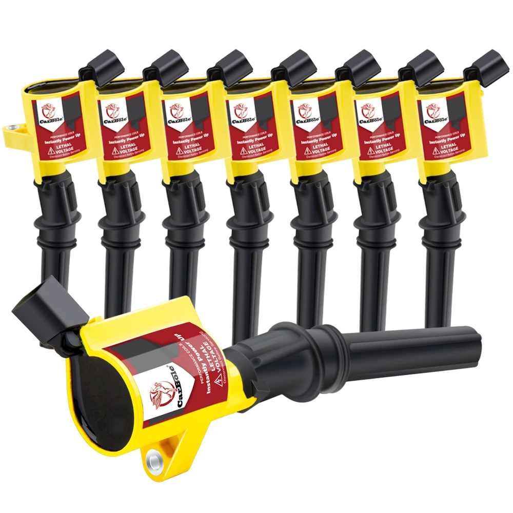 CARBOLE-8pcs-High-Performance-Ignition-Coils-Pack-For-Ford-F-150-F-250 ...