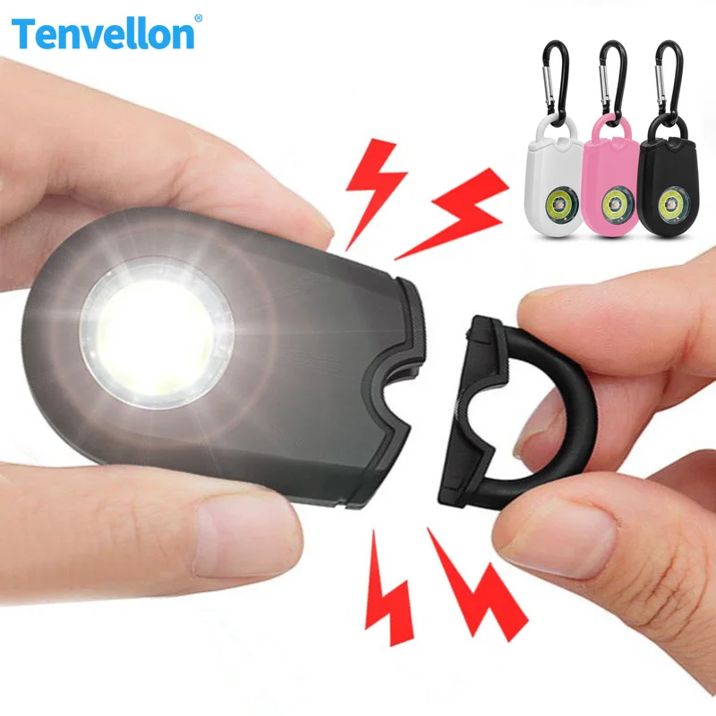 Tenvellon Security Self Defense Alarm Security Protection Emergency LED ...