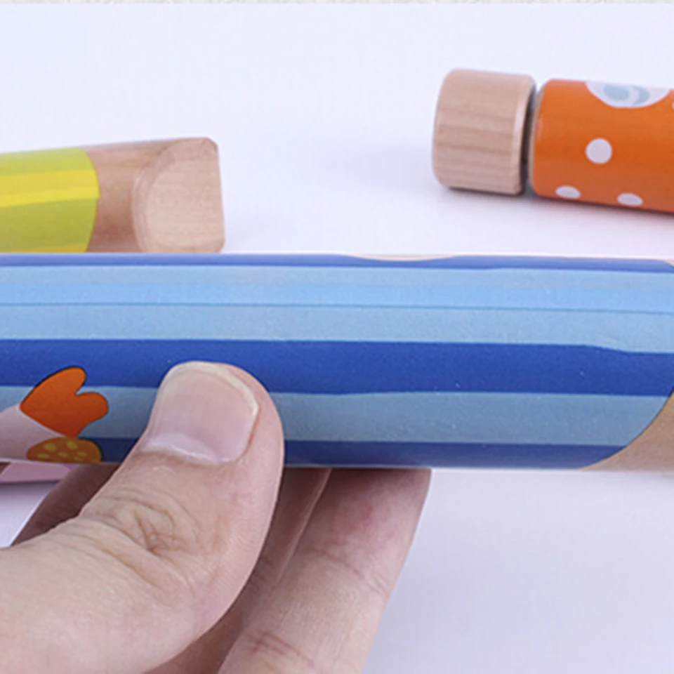 Pull-Along Toys Wood Whistle Kids Educational Push and Pull Whistle Toy ...