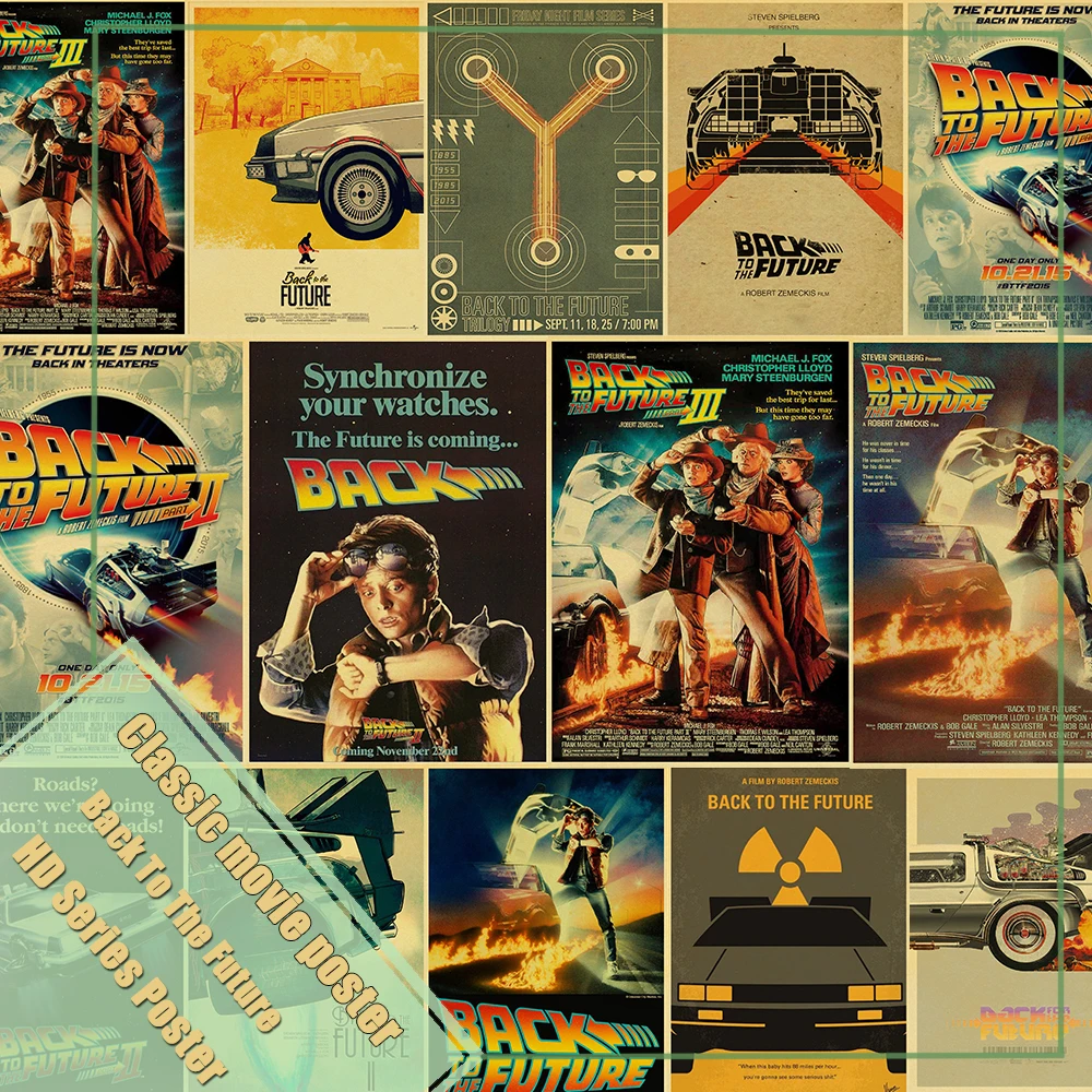 Vintage Classic Movie Back to The Future Posters Retro, Impressões de ...
