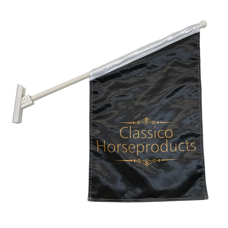 Custom Business Flags pole and bracket promotional hanger Wall Flag ...