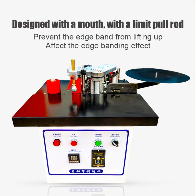 Woodworking Edge Banding Machine Speed Control Mini Manual Wood Cutting ...