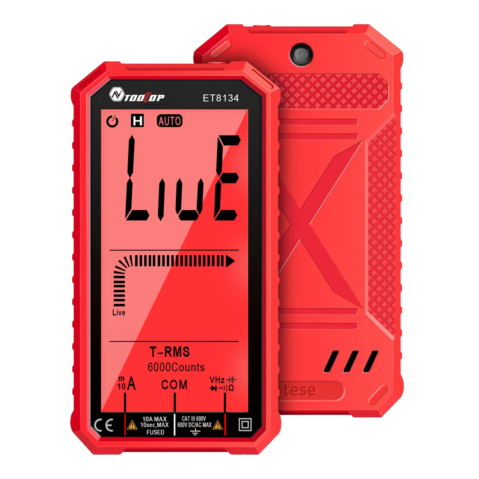 TOOLTOP ET8134 Digital Multimeter HD LCD Screen Multimeter DC/AC ...