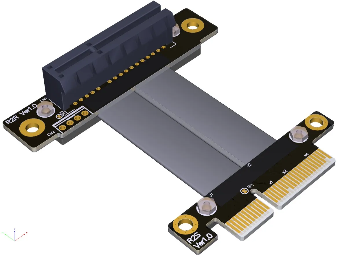 PCIe-3-0-x4-Extension-Cable-PCI-Express-4x-Graphics-SSD-Extender-Riser ...