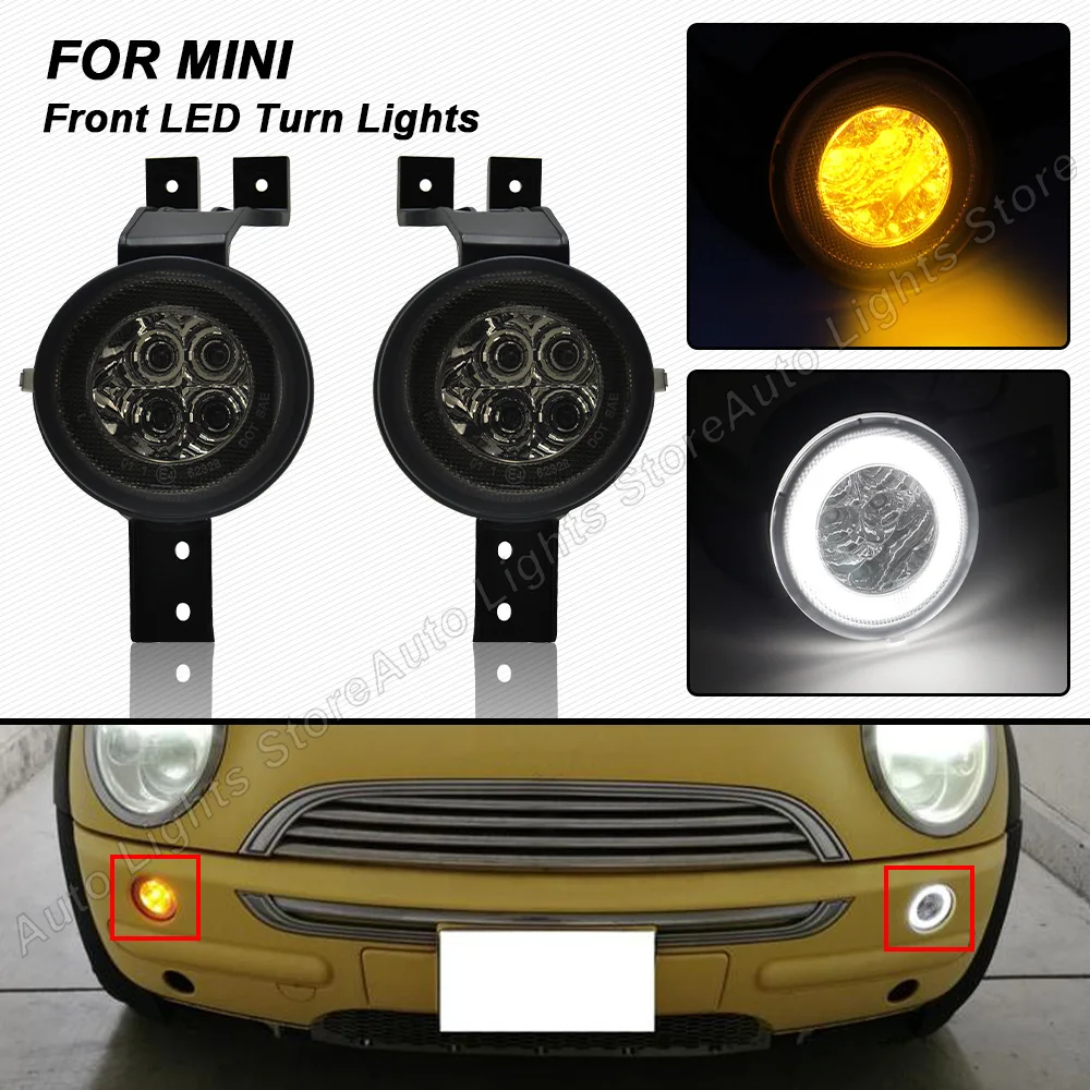 2Pcs-For-MINI-Cooper-R50-R53-2000-2006-R52-2002-2008-Full-LED-Halo-Ring ...