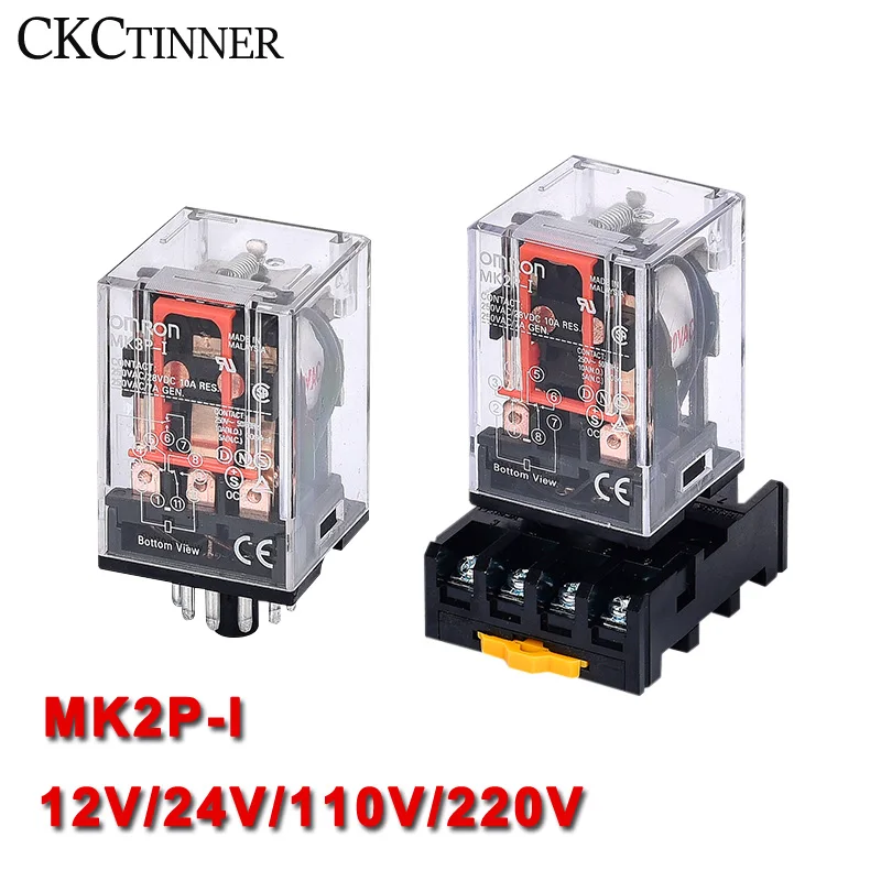 Intermediate Relay Mk2p-i Mk2p Small Electromagnetic Relay With Socket ...