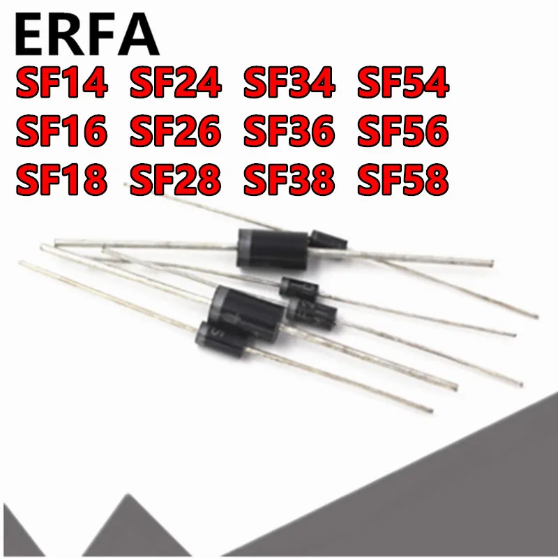 20-piezas-diodo-de-recuperaci-n-ultrarr-pida-SF14-SF24-SF34-SF54-SF16 ...