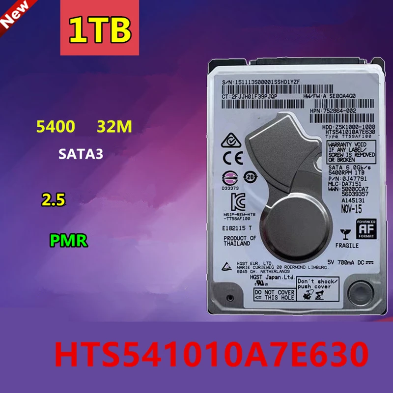 New HDD For Hgst 1TB 2.5" SATA 6 Gb/s 32MB 5400RPM 7MM For Internal ...
