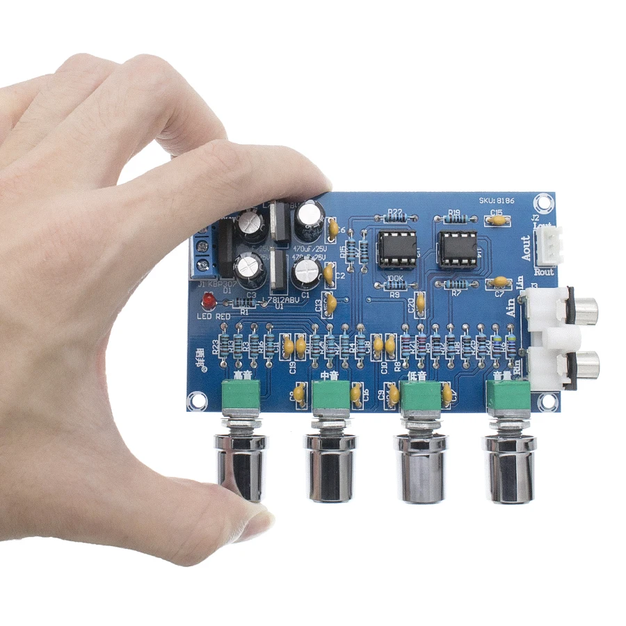 New-NE5532-Stereo-Pre-amp-Preamplifier-Tone-Board-Audio-4-Channels ...