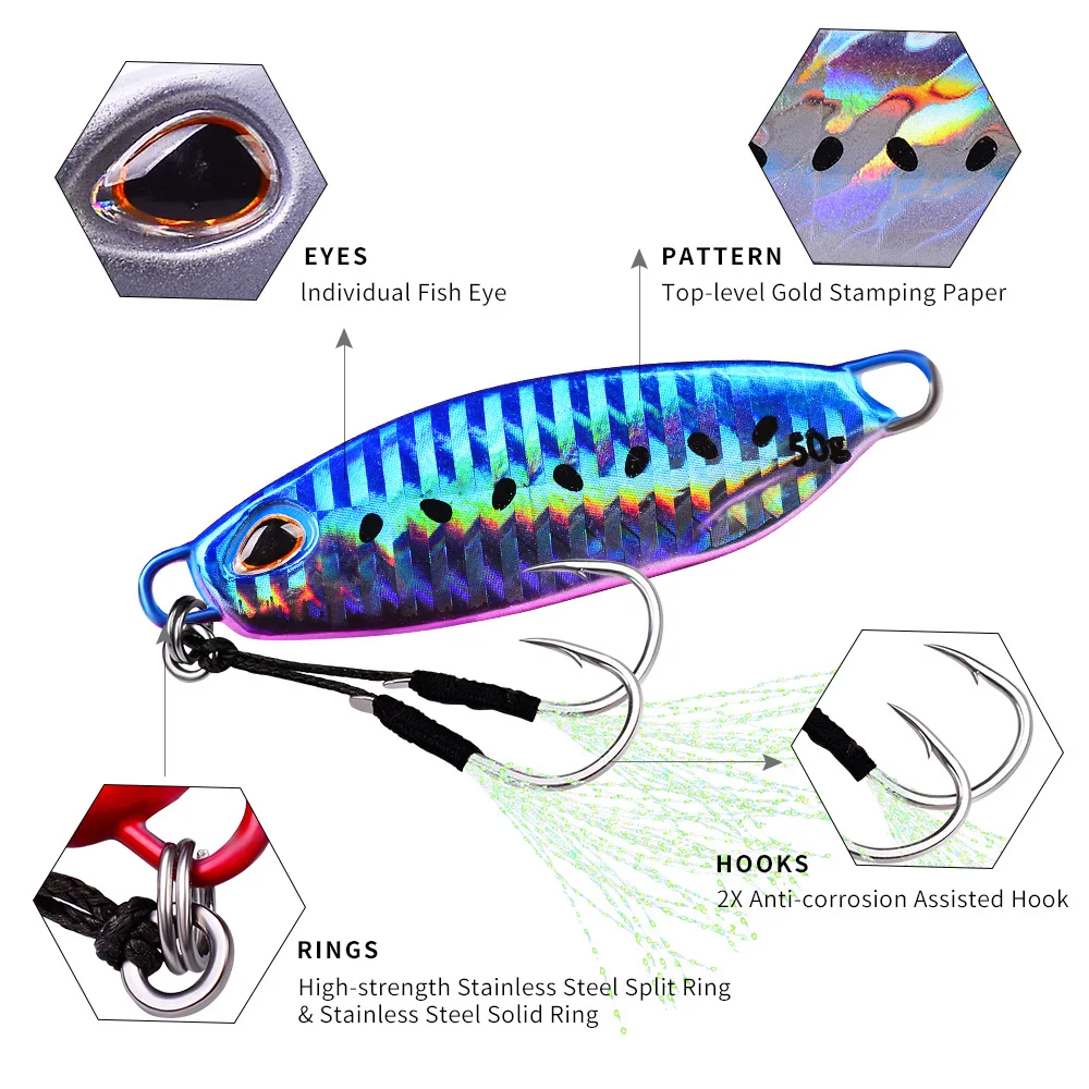 Versatile Uoze Swimmer Swim Jig - Holographic Glitter Finish - Easy Fishing Tackle