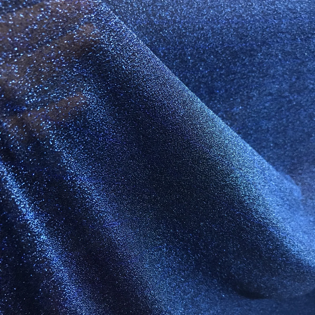 Blue Metallic Fabric