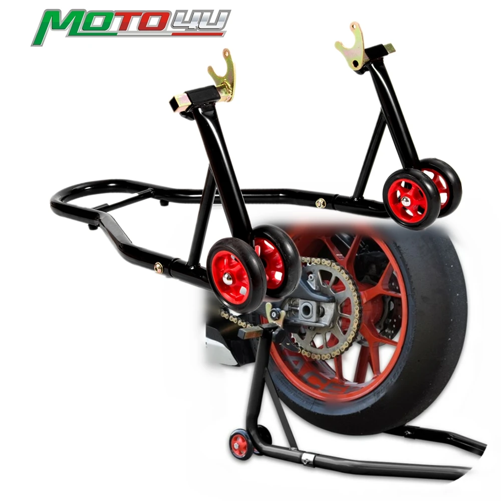 Universal Motorcycle Rear Wheel Stand Sports Bike Stand Swingarm Spool ...