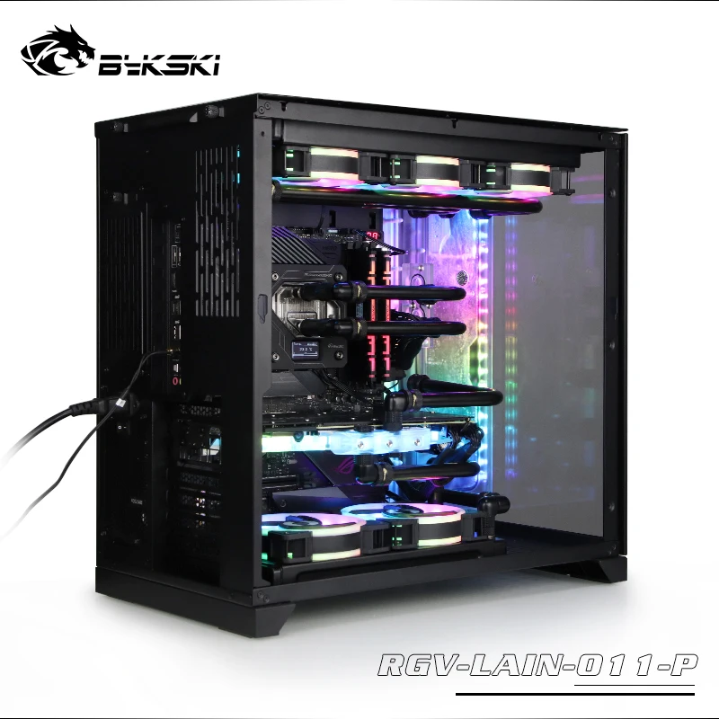 Bykski RGV LAN O11 Distro Plate Kit for Lianli PC O11 Dynamic Chassis ...