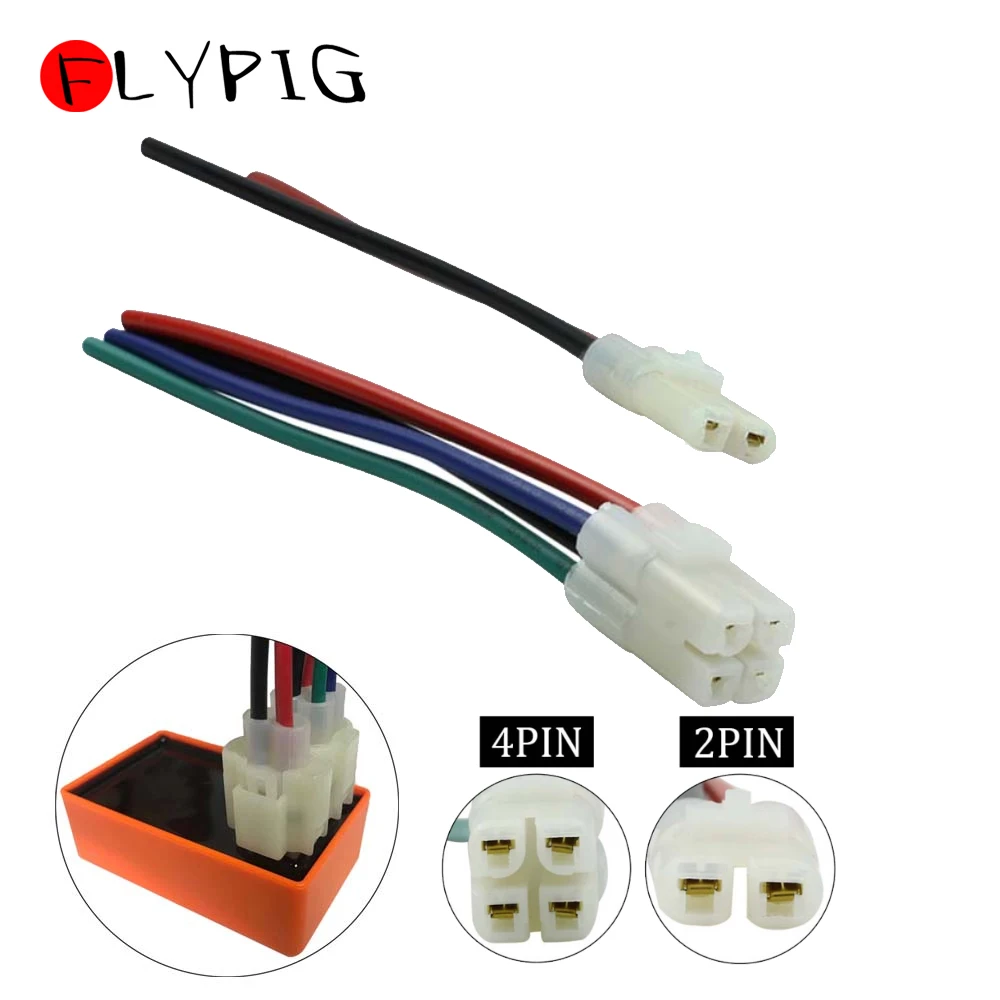 Motorcycle Ignition Coil Cdi Electric Cable Wire Harness Plug Head For ...