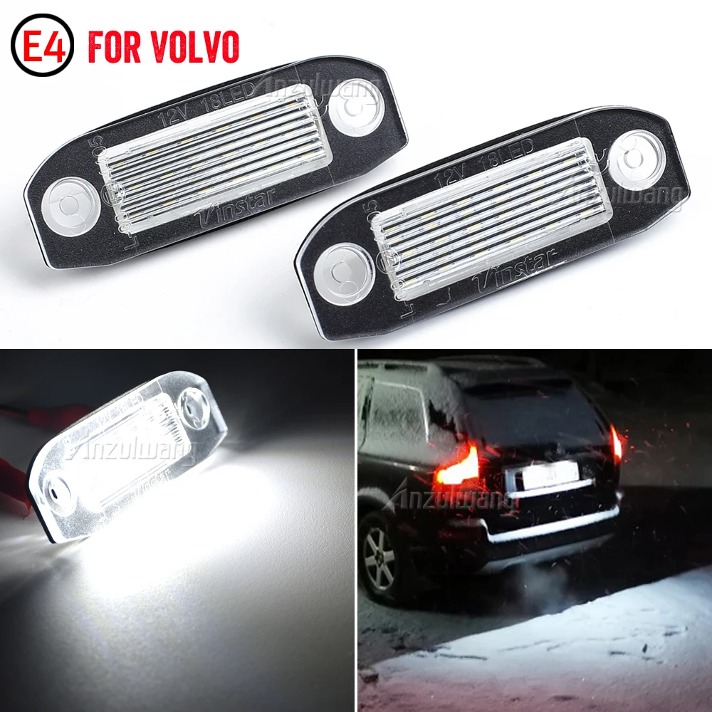 Luz LED para matrícula de Volvo, lámpara Canbus sin Error para Volvo ...