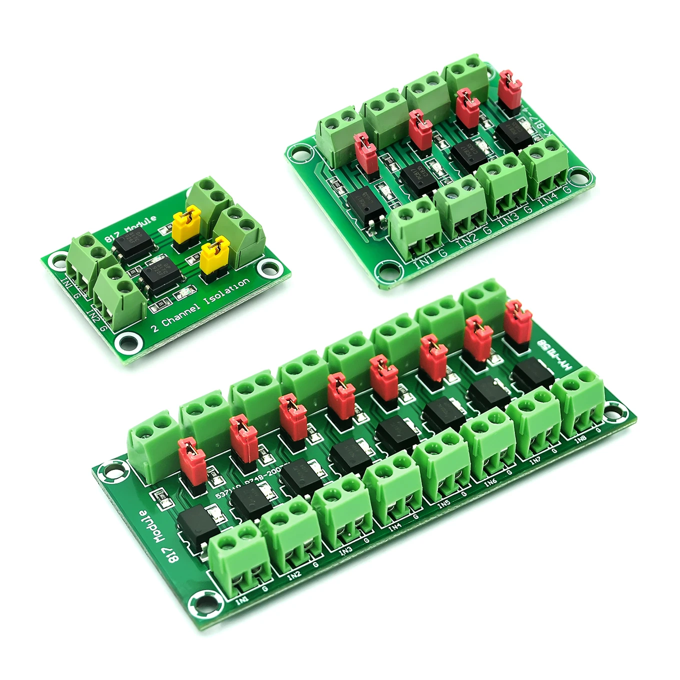 Pc817 2 4 8 Channel Optocoupler Isolation Board Voltage Converter ...