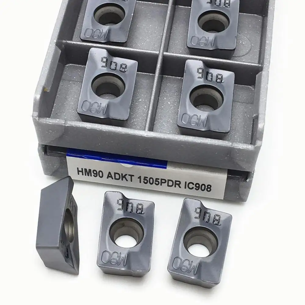 Milling insert HM90 ADKT1505PDR IC908 CNC carbide milling insert ...