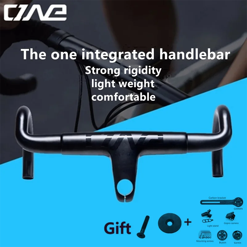 The One Light Weight Carbon Fiber Road Bicycle Handlebar Integrated ...