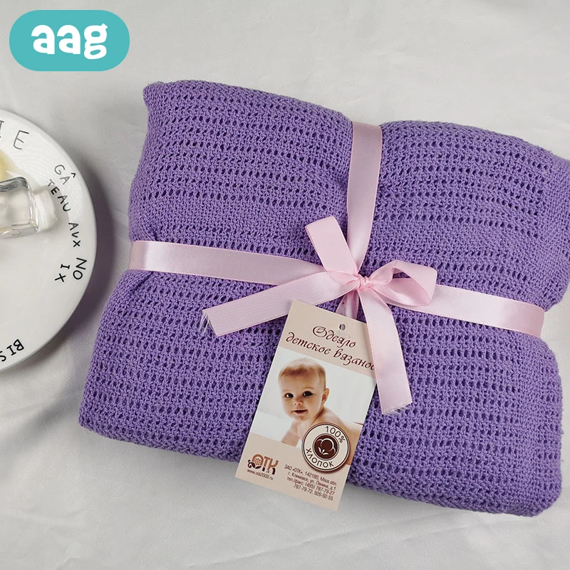 AAG Cotton Baby Blankets Newborn Wrap Swaddle Diaper Cocoon Baby Bath ...
