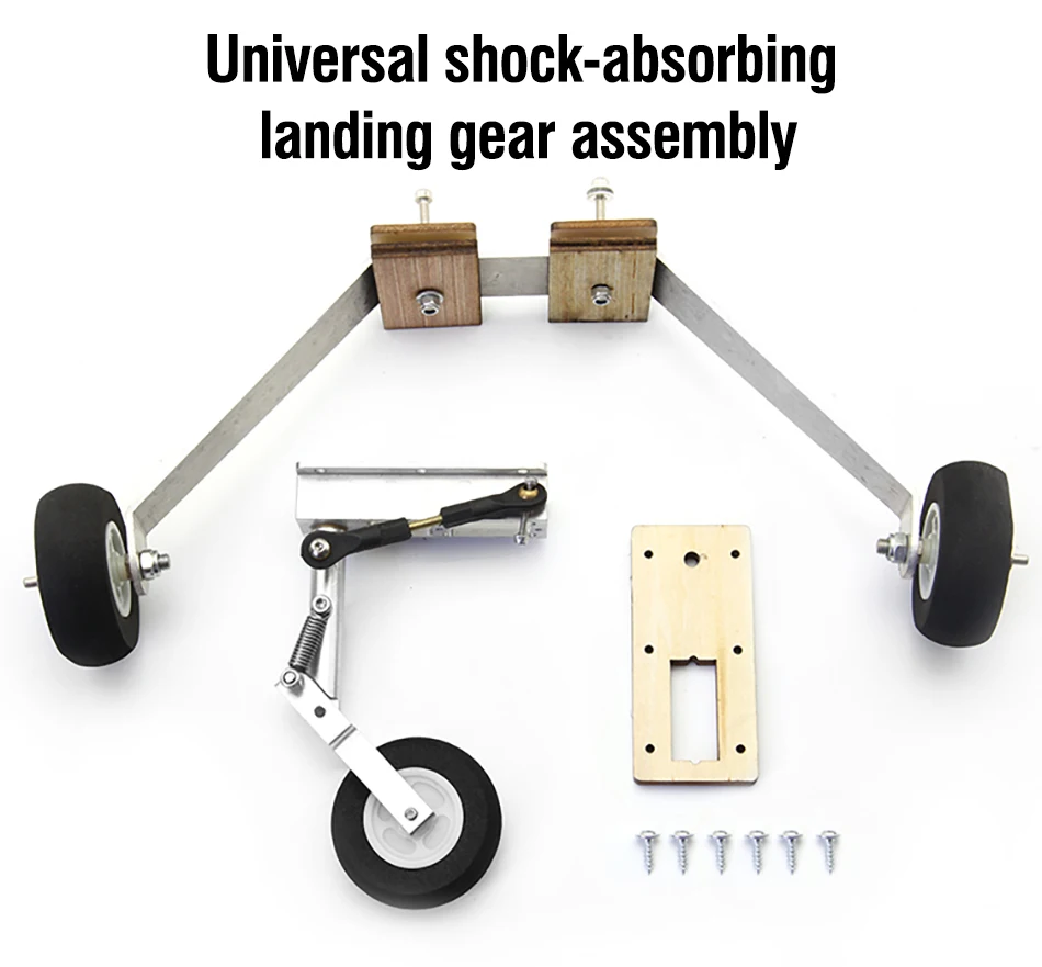 Fixed Wing Universal Shock Absorbing Landing Gear Front Wheel and Rear ...