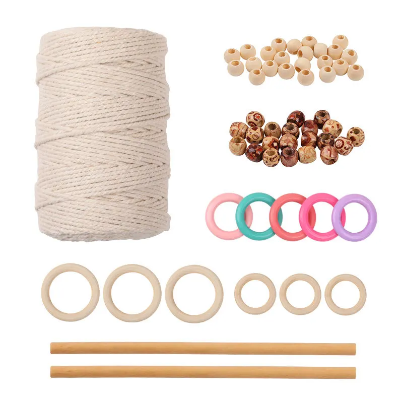 New 100m White Cotton Cord Natural Beige Twisted Cord Rope Craft ...