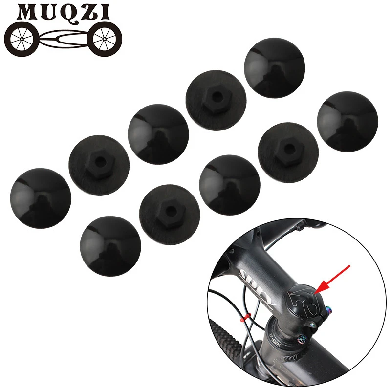 Muqzi 10pcs Bike Headset Cover M6 Bowl Set Screw Silica Gel Top Cap ...
