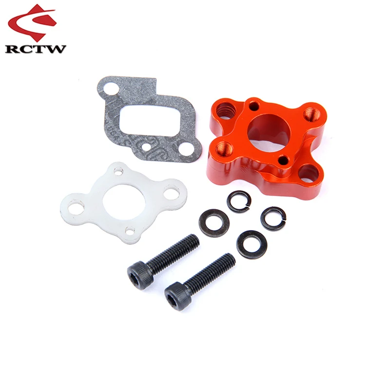 CNC Intake Manifold Set FOR 23 30.5CC Gas Engine Zenoah CY for HPI Baja ...