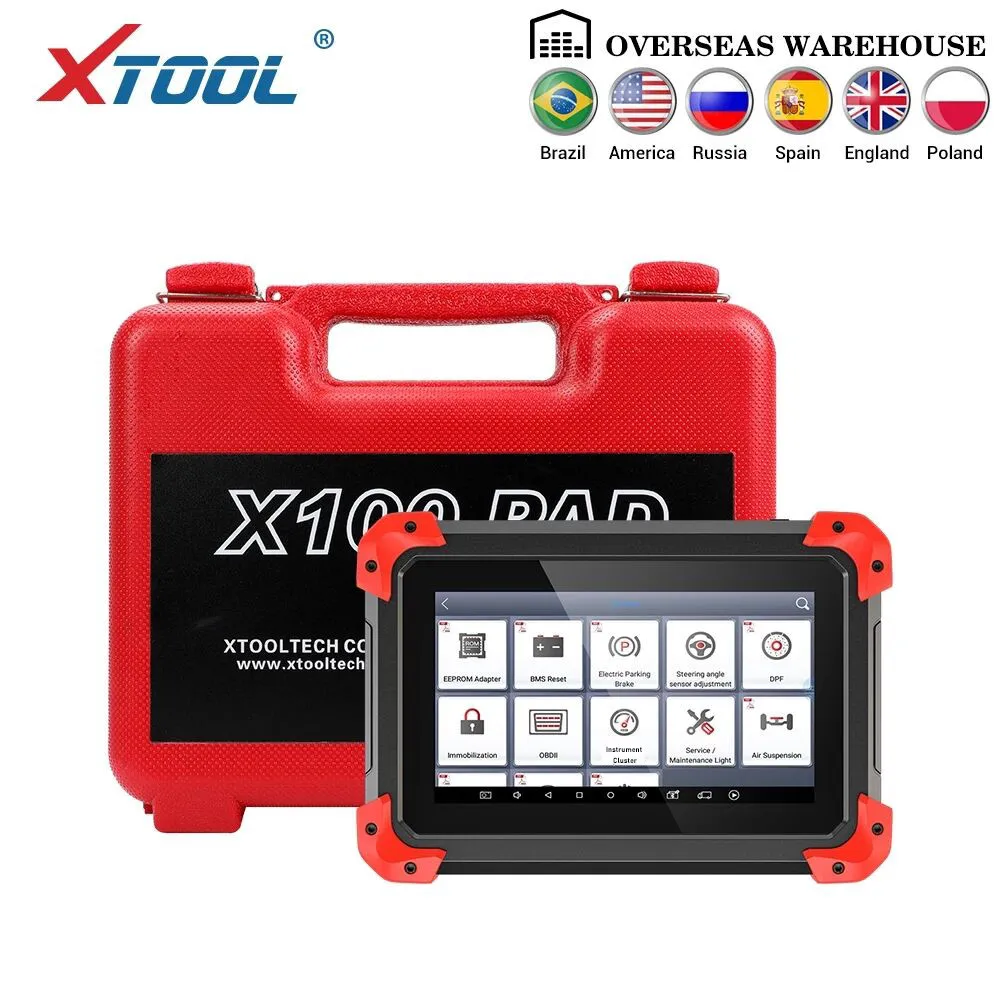 Xtool X100 Pad Obd2 Auto Key Programmer Car Scanner Special Functions Ecu Abs Eeprom Adapter ...