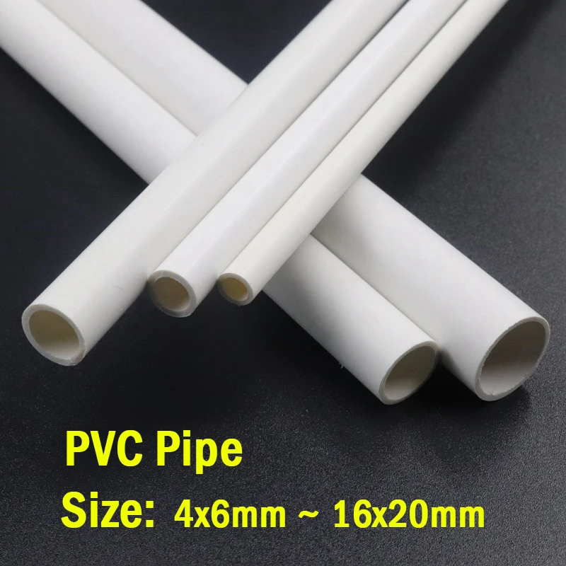 2pcs O.D 6mm ~15mm 50CM Length Hi quality Plastic pipe for Garden ...