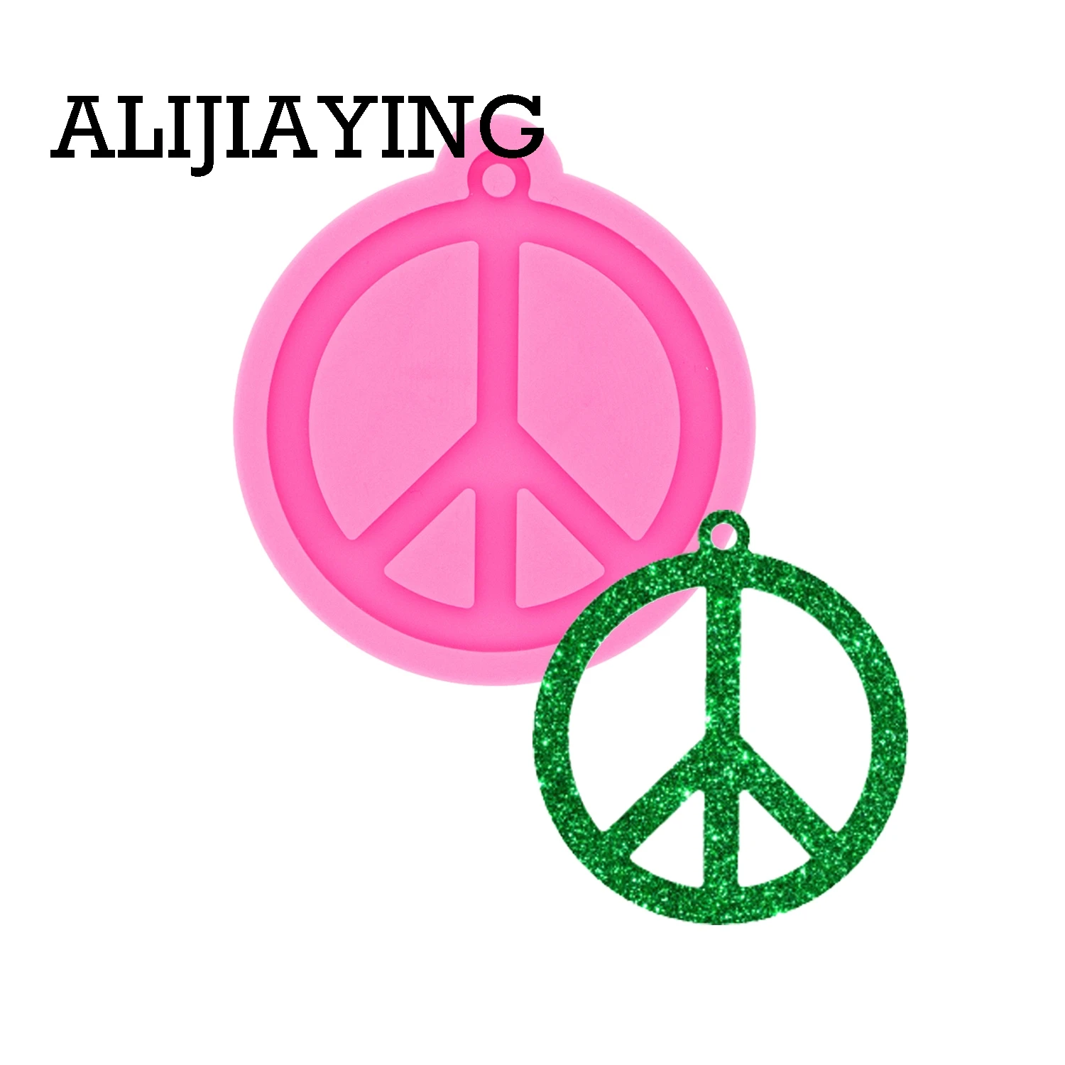Peace Sign Earring Resin Epoxy Silicone MouldMold Molding & Casting ...