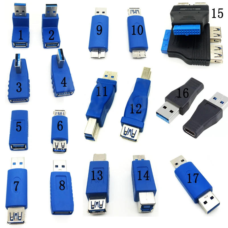 USB 3,0 Adapter Typ A zu B oder Micro oder Mini Und Männlichen zu ...